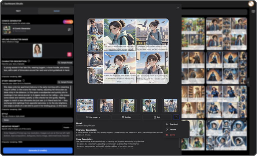 AI Comic Generator: Create Dynamic Comic Strips with AI