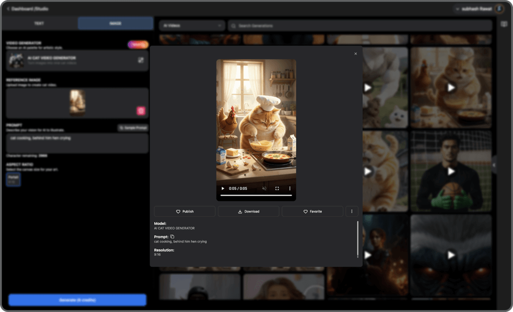 AI Cat Video Generator | Create Funny & Viral Cat Videos with AI