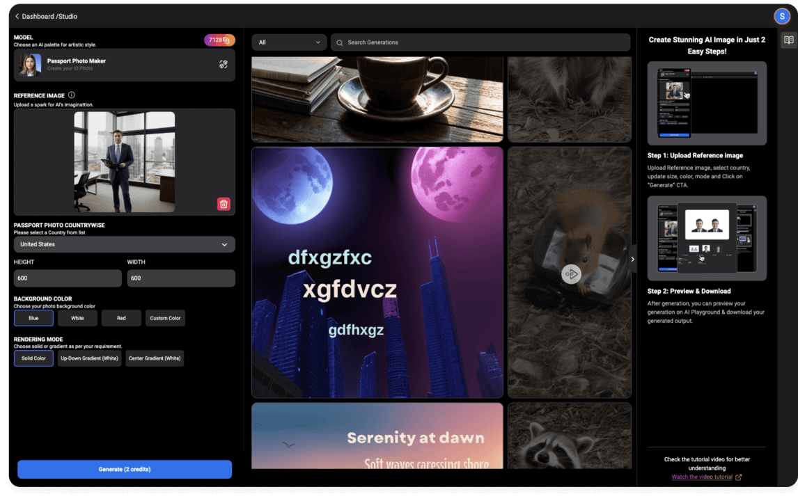 AI Passport Size Photo Generator | Create Passport Id Photo with AI