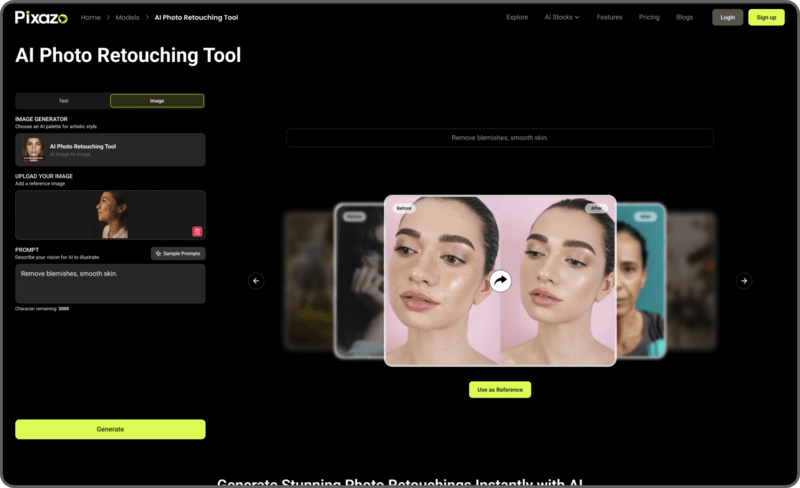 AI Photo Retouching | Touch Up Your Photo Online for Free